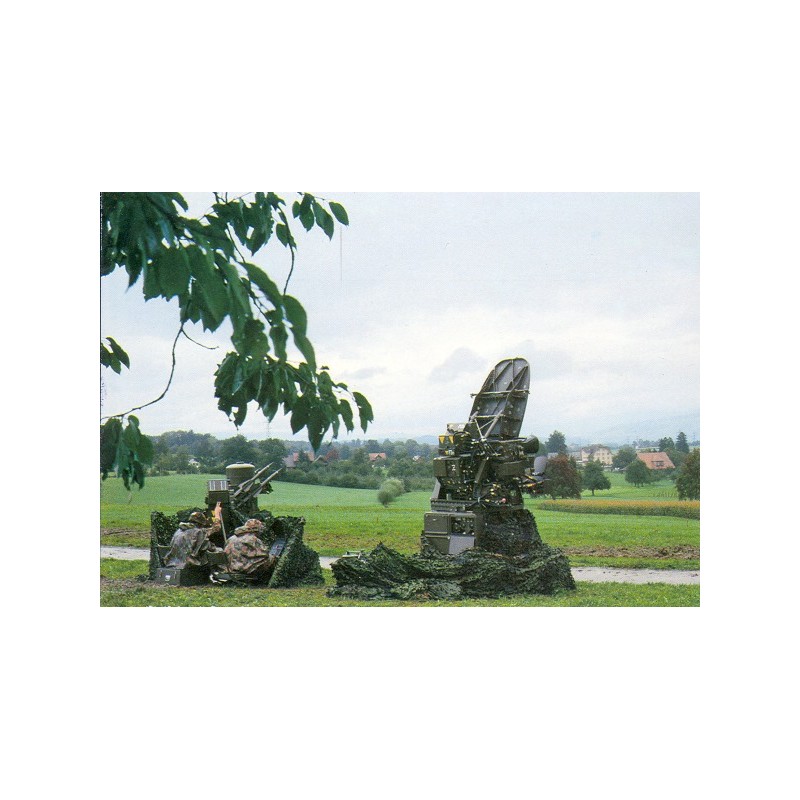 Schweizer Militär Postkarte A6 - Motiv: 8,1 cm Minenwerfer